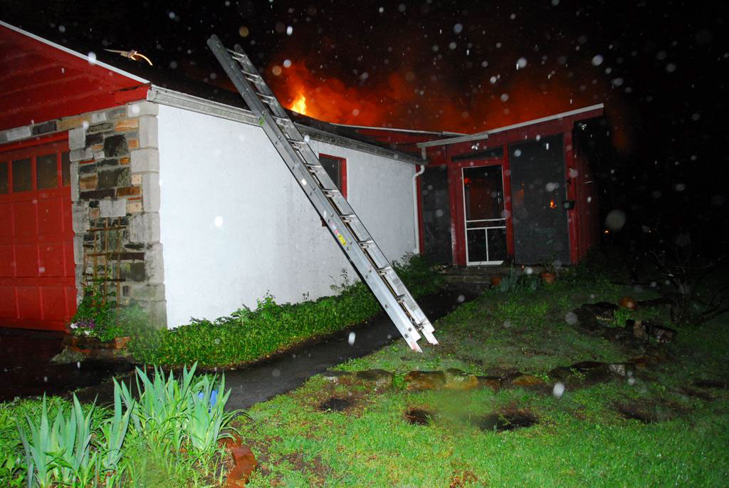 Lightning Strike Causes House Fire - Broomall Fire Company