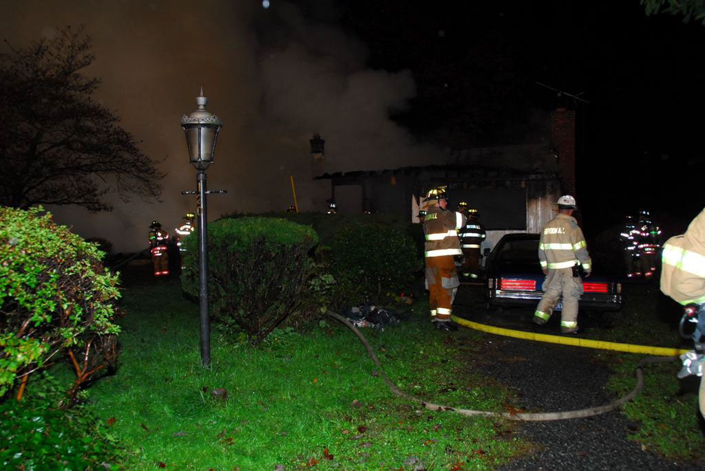 BFC Assists Newton Square With House Fire - Broomall Fire Company